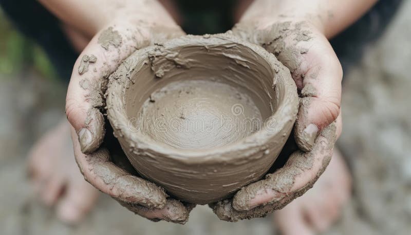 Explore the Art of Collaborative Pottery with this Image of Two Hands ...