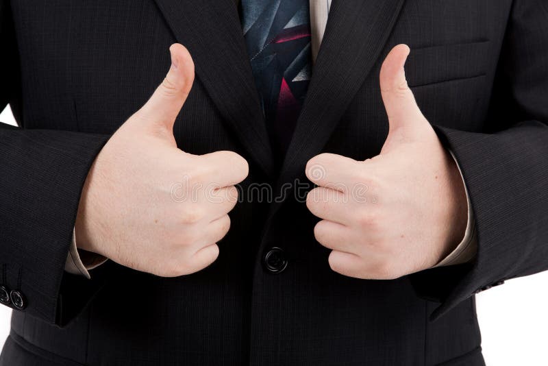 Two hands show sign great stock image. Image of jacket - 38735529