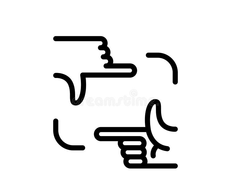 Two Hands Showing Photo View Crop Region for Composition Viewfinder ... Two Hands Showing Photo View Crop Region for Composition Viewfinder ...