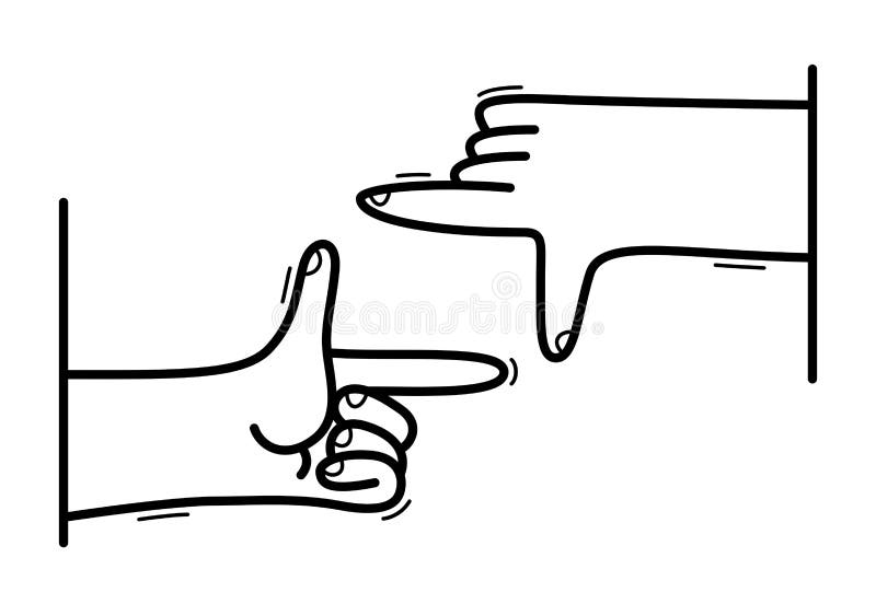Two Hands Showing Photo View Crop Region for Composition Viewfinder ... Two Hands Showing Photo View Crop Region for Composition Viewfinder ...