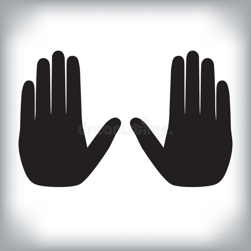 Two Hands Showing Stop Gesture Stock Vector - Illustration of warning ...