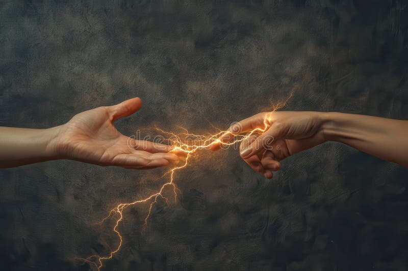 Two Hands are Shown in a Close Up, with One Hand on Top of the Other ...