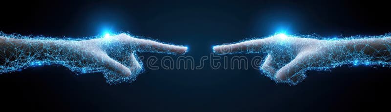 Two Hands Touching, Symbol of Connection, Affection, and Human ...