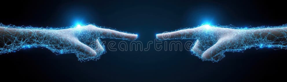 Two Hands Touching, Symbol of Connection, Affection, and Human ...