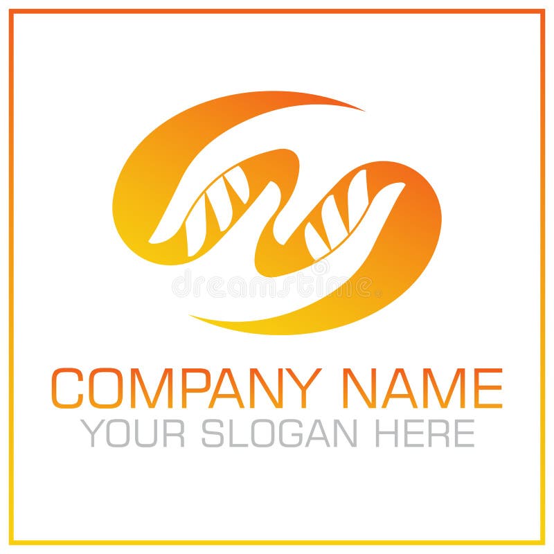 Two Hands Vector Logo Design for Kids / Elder Care Service Stock Vector ...