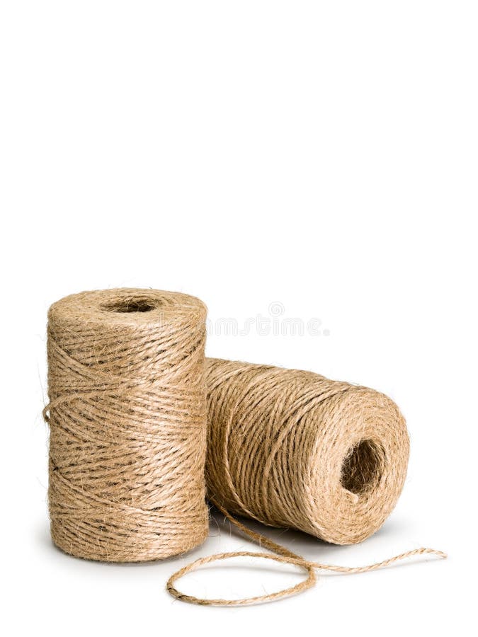 Two Hanks of Jute Twine for Work in Garden Stock Photo - Image of ...