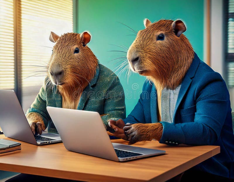 Busy Professional Capybara Team Stock Illustrations – 16 Busy ...