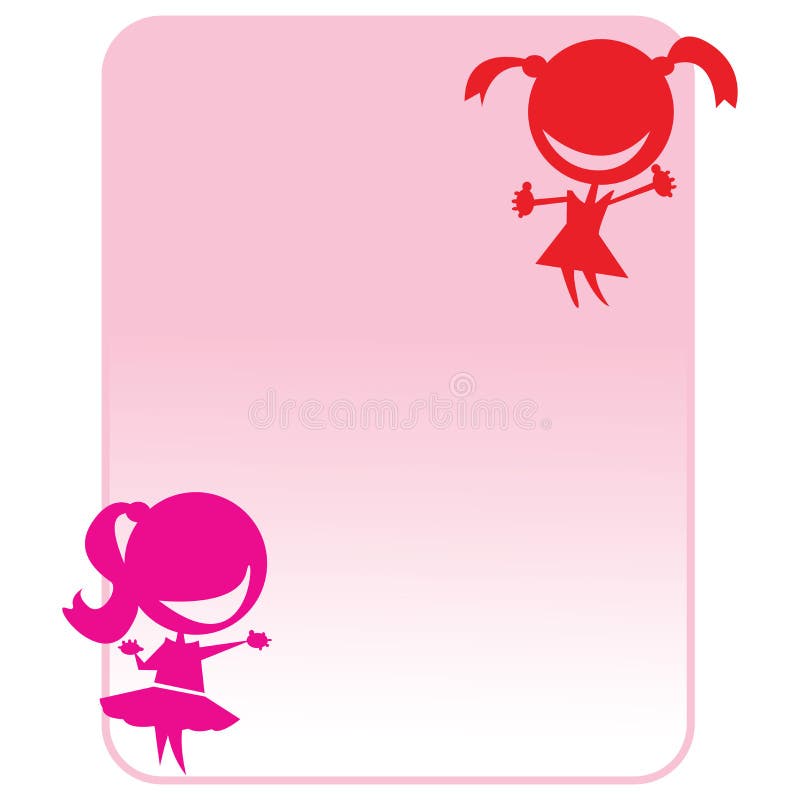 Two Happy Girls Note Stock Illustrations – 20 Two Happy Girls Note ...