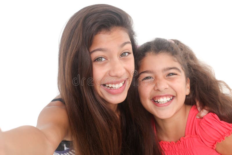Two happy girls stock image. Image of female, family - 53451607