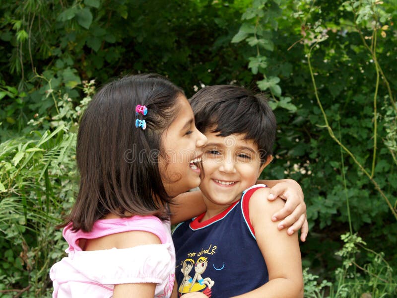 Two happy sisters stock photo. Image of moment, laughter - 3135592