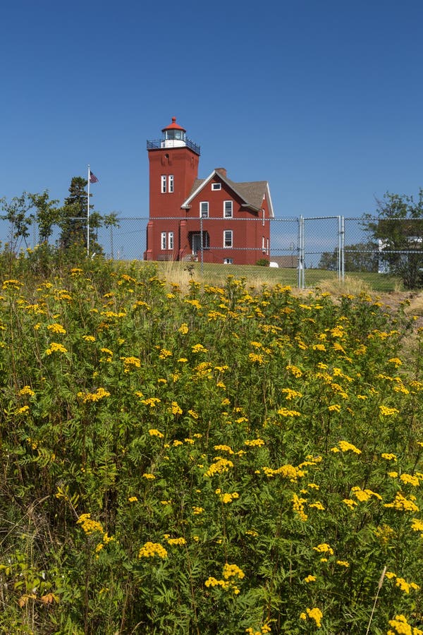 Two Harbors Lighthouse stock photo. Image of historic - 26881230