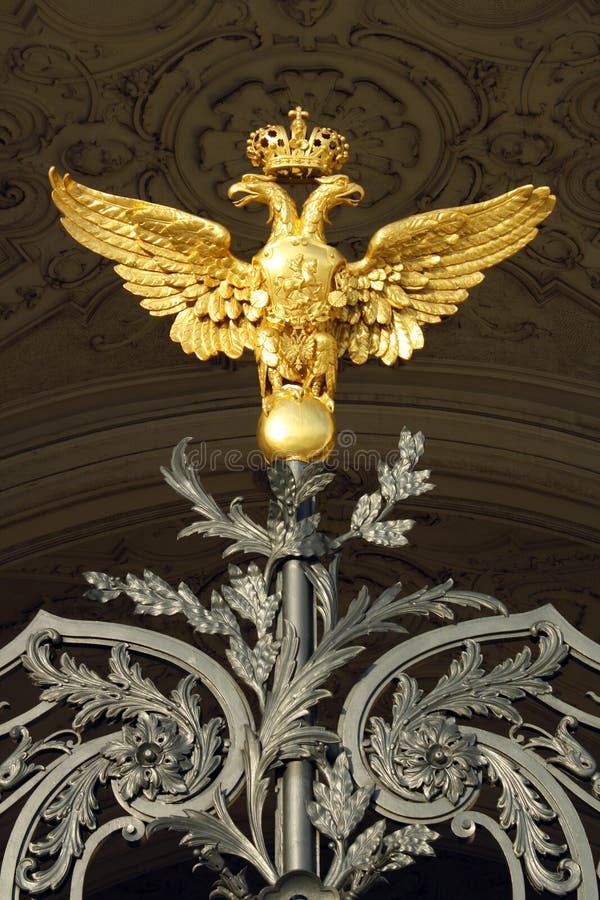 Two headed eagle stock image. Image of headed, russia - 12900933