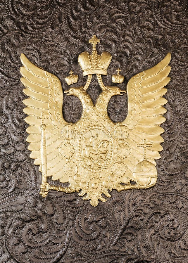 Two-headed Eagle Symbol of Russia Stock Photo - Image of decoration ...