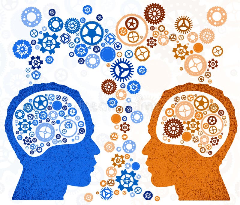 Thinking - Two Heads are Better Than One Stock Vector - Illustration of ...