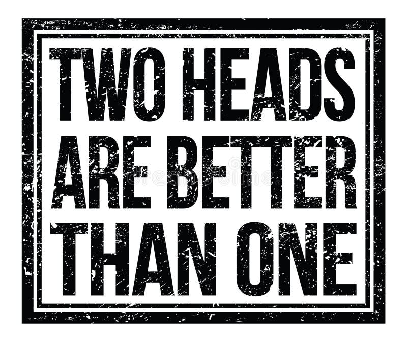 Two Heads Better Than One Stock Illustrations – 16 Two Heads Better ... Two Heads Better Than One Stock Illustrations – 16 Two Heads Better ...