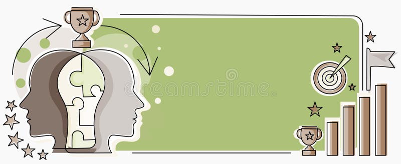 Two Heads. Sharing Ideas between Two Heads Stock Vector - Illustration ...
