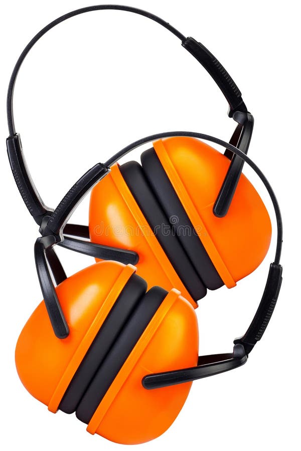 Two Hearing Protection Ear Muffs Stock Image - Image of accessory ...