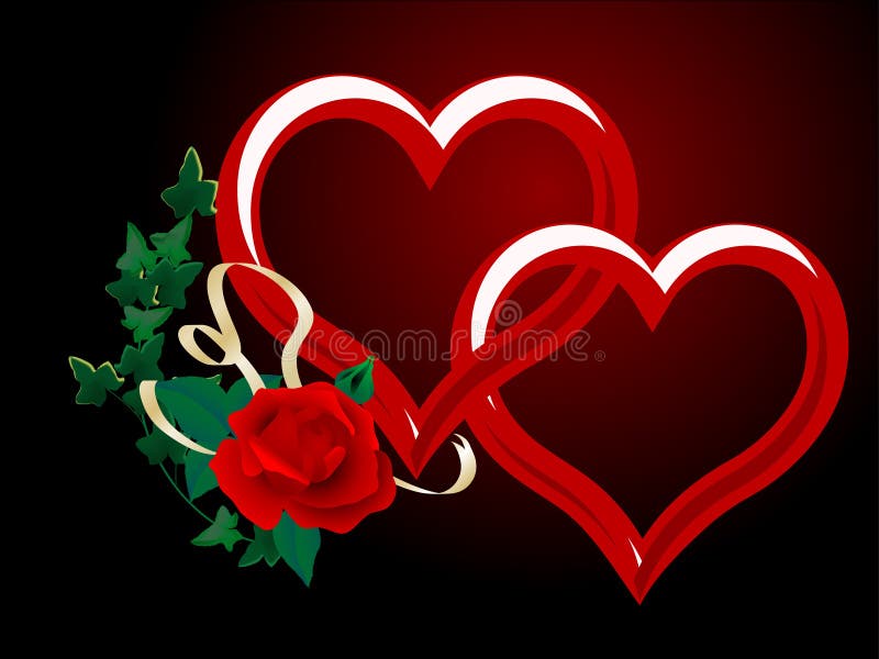 Two Hearts Royalty Free Stock Image - Image: 15018516