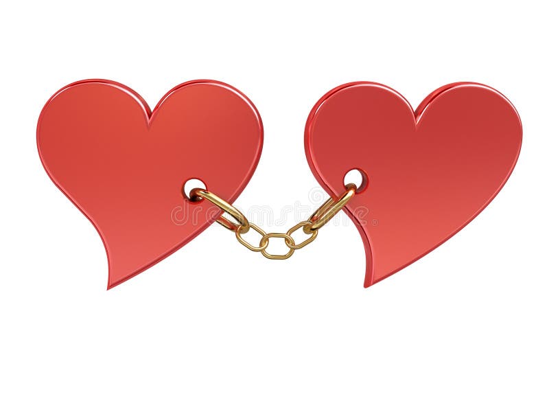 Two hearts stock illustration. Illustration of horizontal - 2979736
