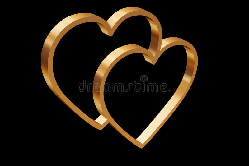 Two hearts stock illustration. Illustration of senses - 3797156