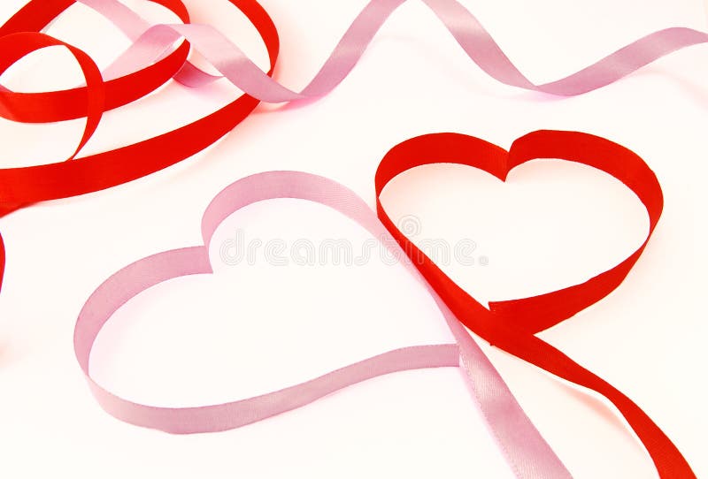 Two hearts stock photo. Image of love, design, wrap, curls - 7664984
