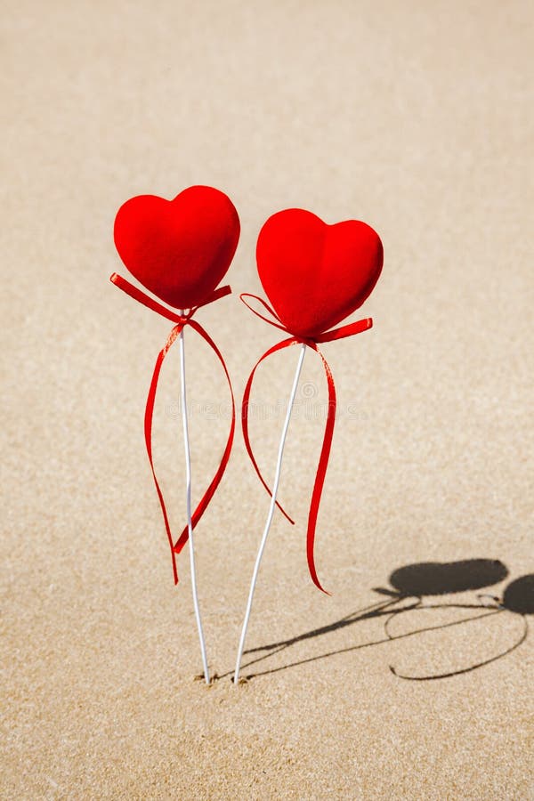 Two hearts stock image. Image of card, little, greeting - 85584455