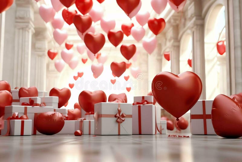 Two Hearts on a Floor Two Hearts on a Table Heart in a Box Stock ...