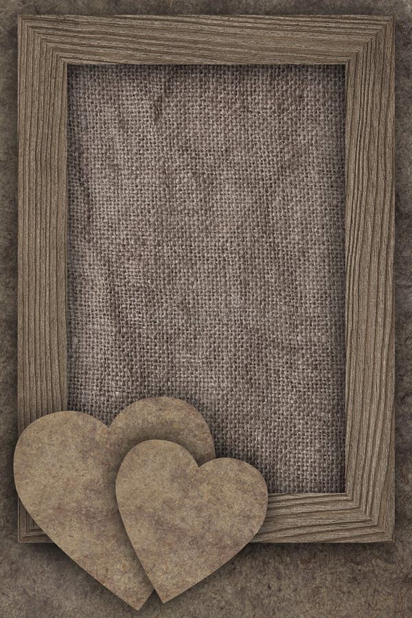 Two hearts and frame stock image. Image of colorful, creative - 68159953