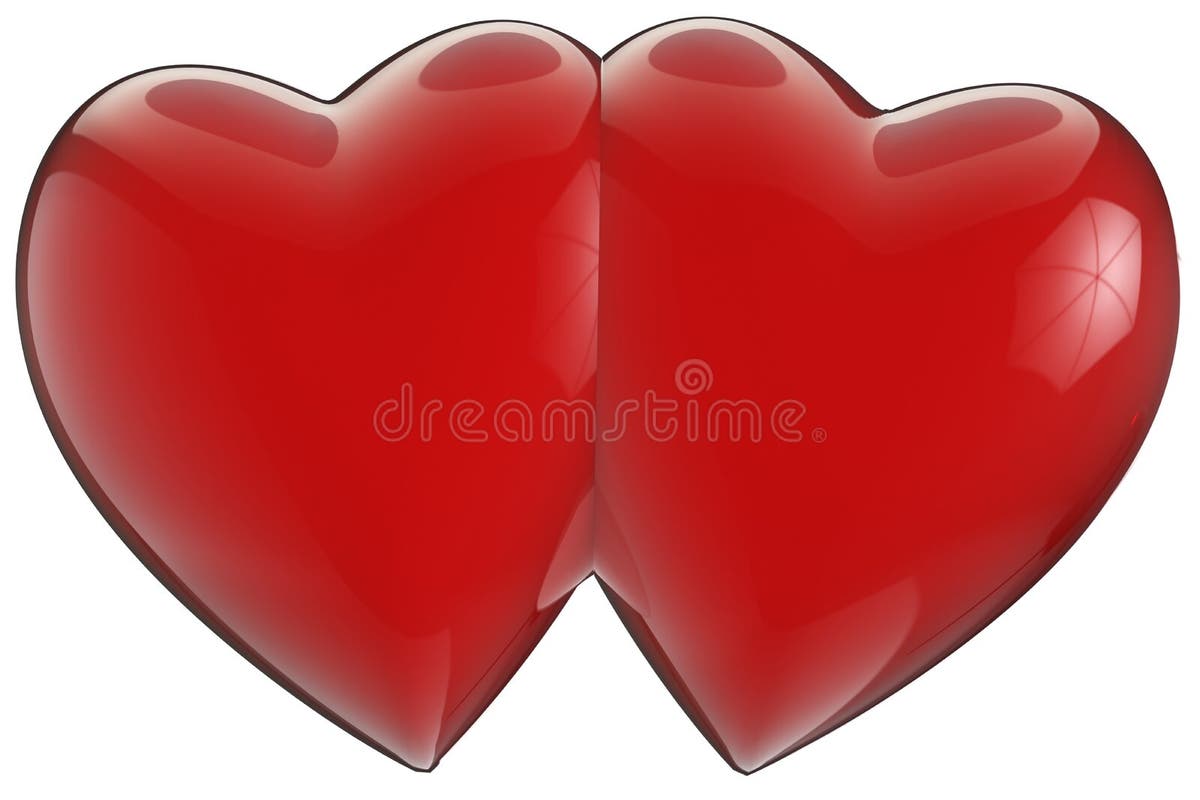 Two Hearts Joined Stock Illustrations – 560 Two Hearts Joined Stock ...