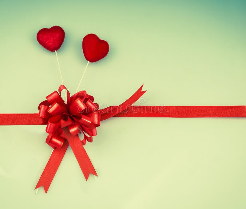 Ribbon Love Heart on Paper with Pen and Roses Stock Photo - Image of ...