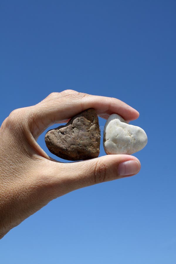 Two hearts stock image. Image of brown, fingers, human - 99307319