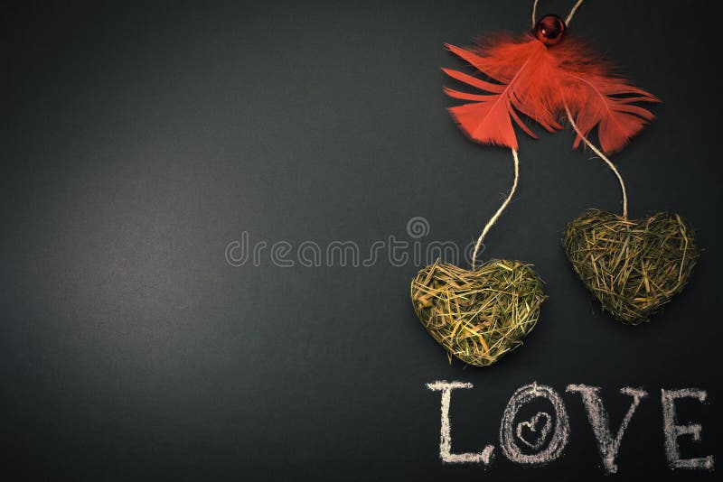 Two hearts vintage style stock photo. Image of decoration - 36867786