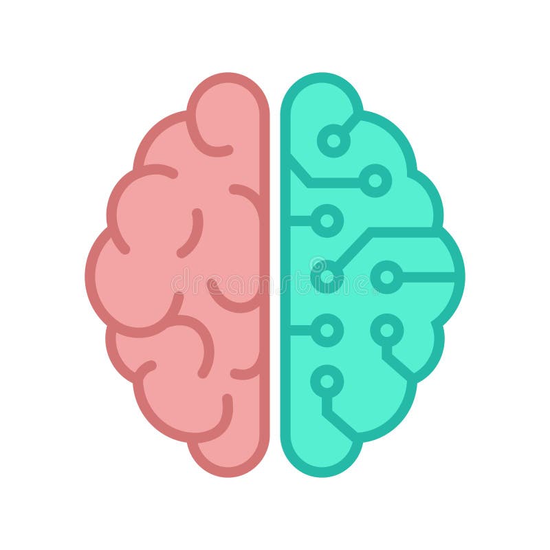 Human Brain Icon in Outline Style. Vector. Stock Vector - Illustration ...