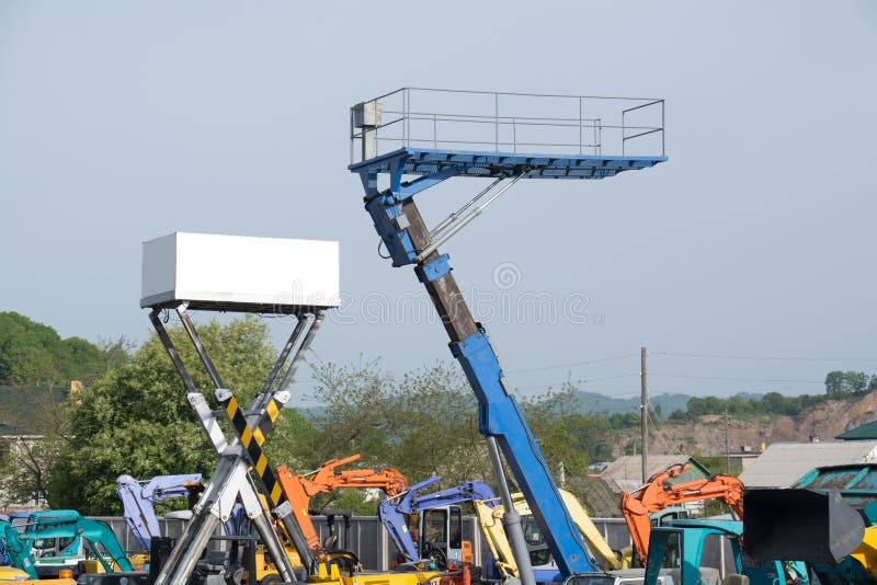 Two high-rise platform. stock image. Image of adjustable - 72425431