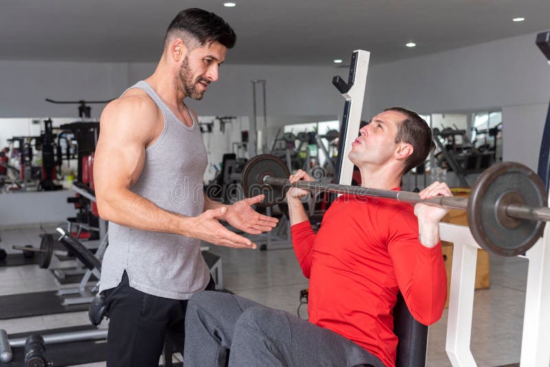 Hispanic Guys from Argentina Working Out in Gym Stock Image - Image of ...