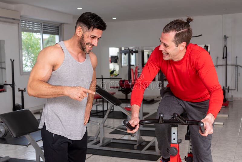 Hispanic Guys from Argentina Working Out in Gym Stock Image - Image of ...