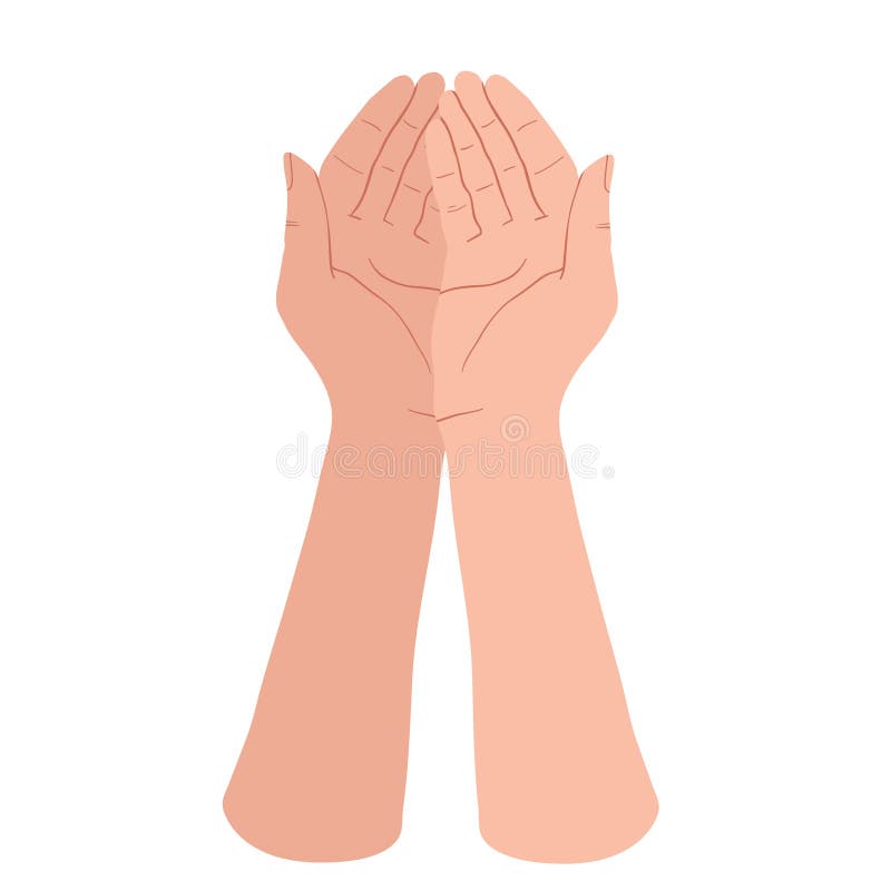 Hands Offering Support Stock Illustrations – 136 Hands Offering Support ...