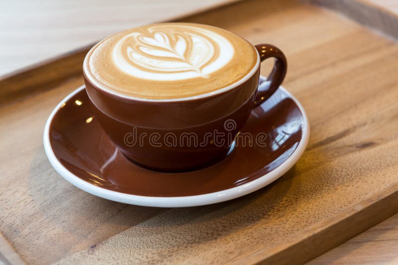 Two hot latte stock photo. Image of cappuccino, aroma - 57484288