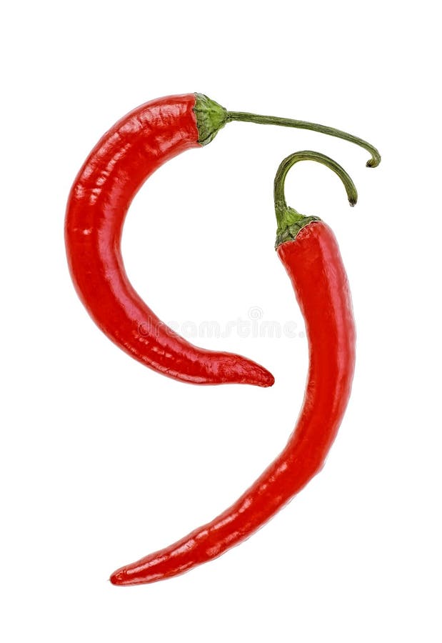 Two Red Chilli Paprikas Picture. Image: 1494334
