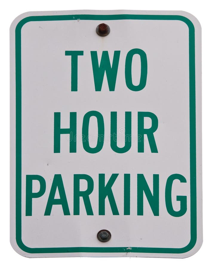 Two Hour Parking stock photo. Image of information, automobile - 16514178