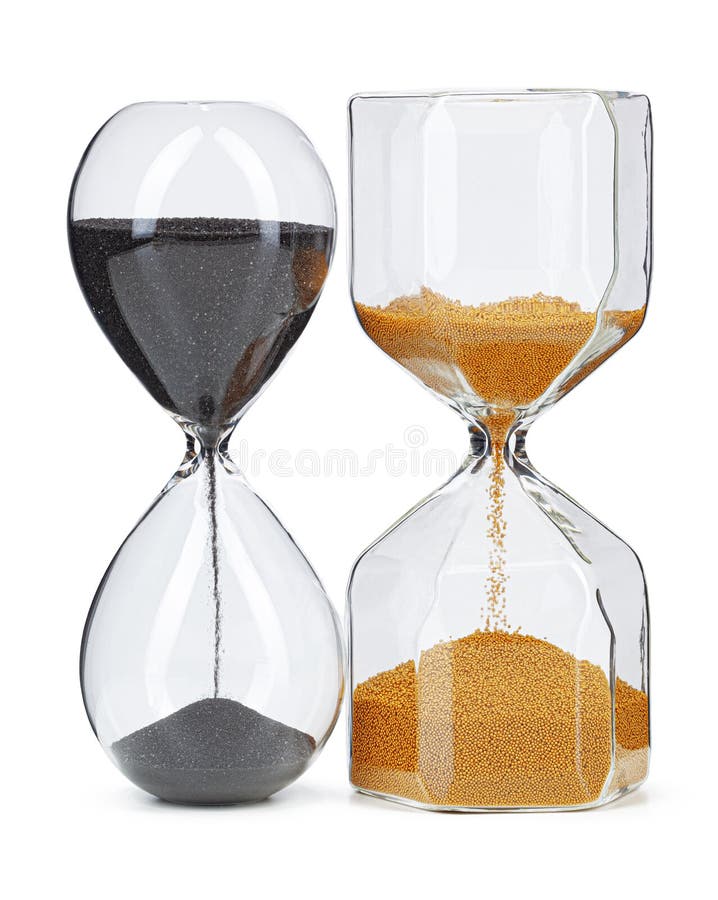 Hourglass Isolated White Background Front View Stock Photos - Free ...
