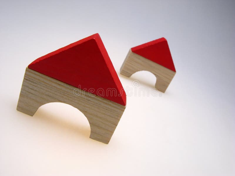 Two house stock image. Image of object, silo, child, white - 4051083