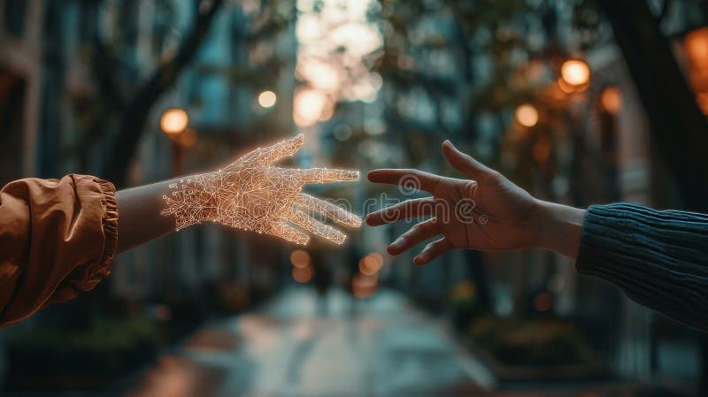 Two Hs Reaching Out To Each Other in a Gesture of Connection Support ...