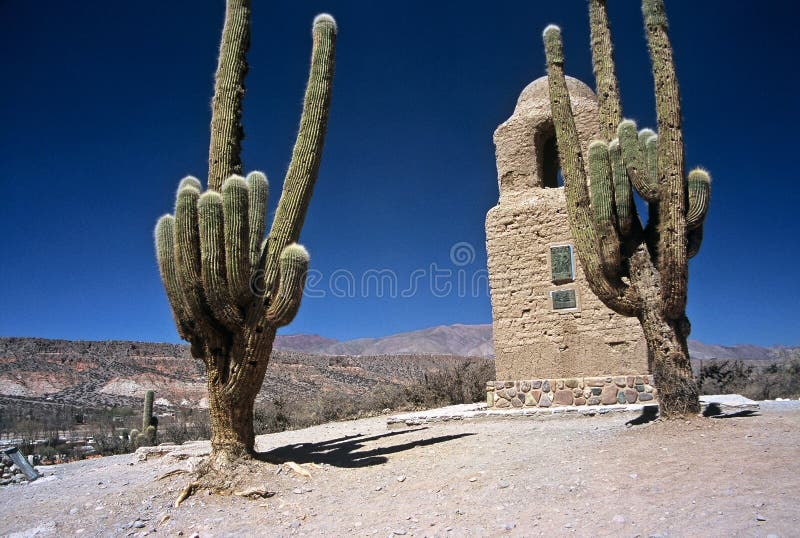 Two Huge Cactuses in Humahuaca ,Salta,Argentina Stock Photo - Image of ...