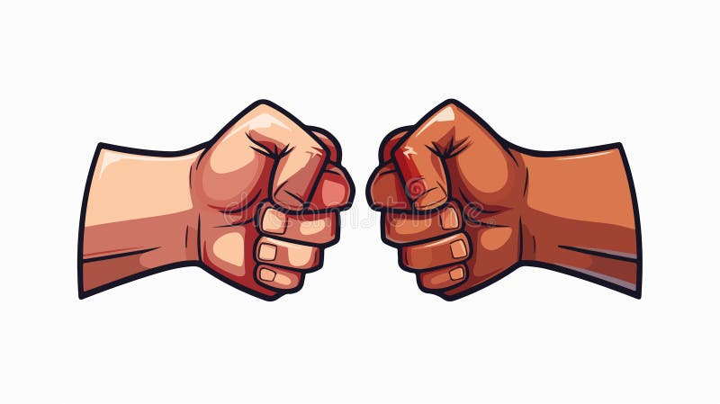 Two Human Hands Arm Wrestling Stock Vector - Illustration of grip ...