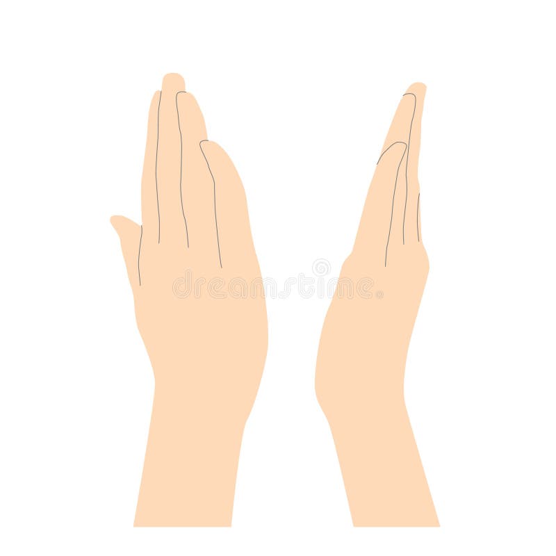 Human Hands Palms Up Stock Illustrations – 178 Human Hands Palms Up ...