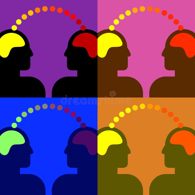 Two human heads stock vector. Illustration of hospital - 23517028