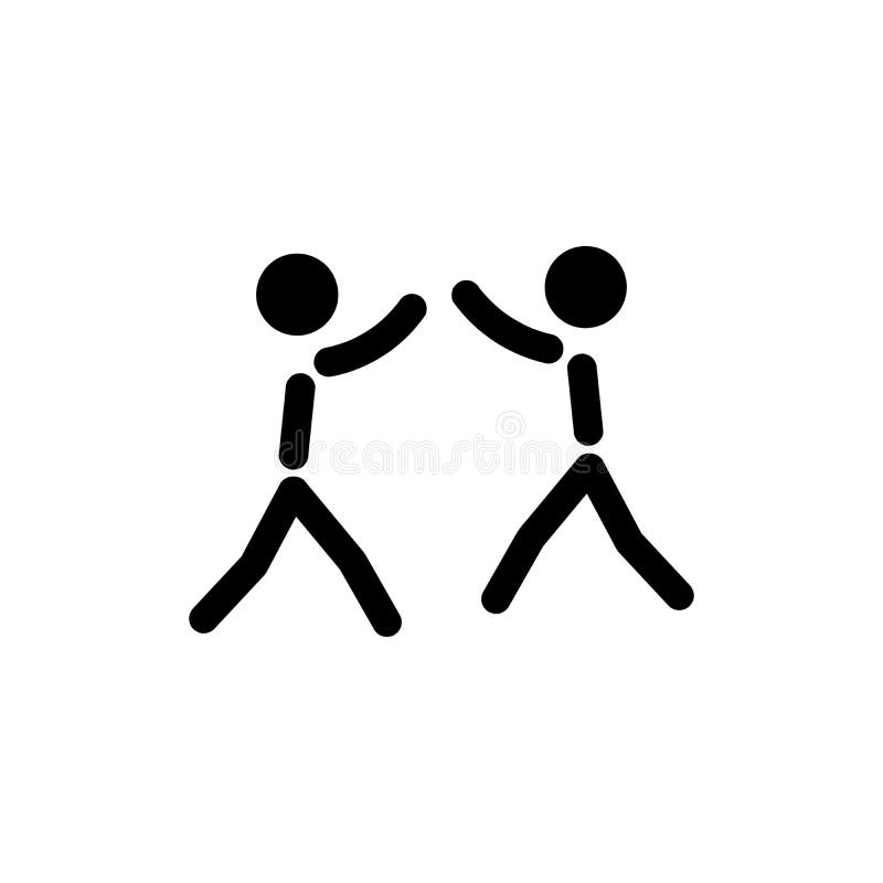 Two Person High Five Stock Illustrations – 451 Two Person High Five ...