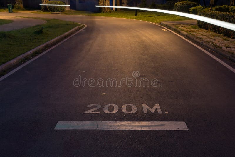 Two hundred meters stock image. Image of empty, finance - 31391773