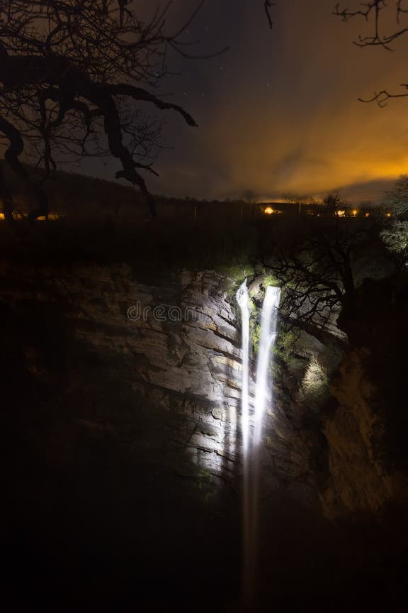 Two Hundred Meters Waterfall Stock Image - Image of spain, river: 72265749